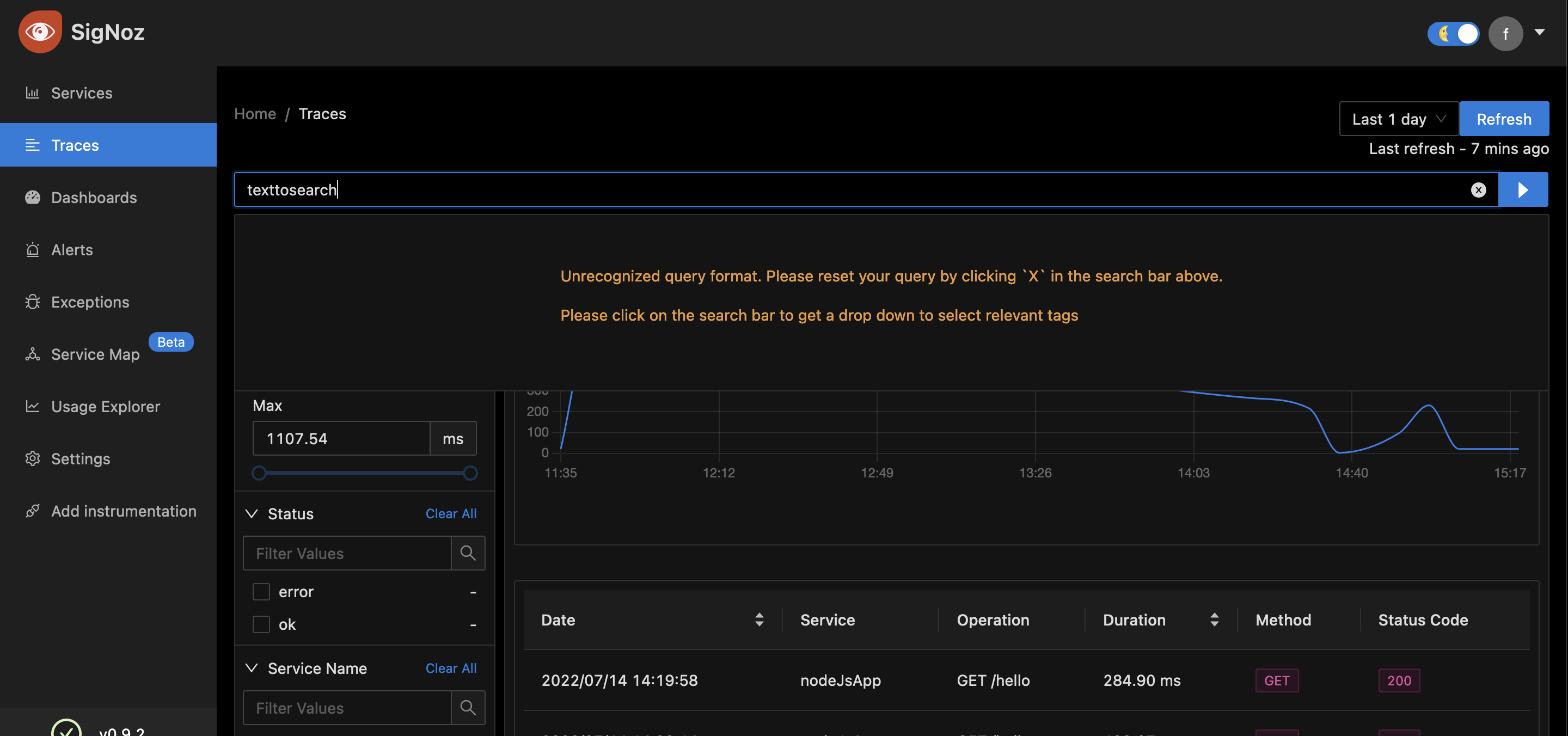 Search by plain text · Issue #1397 · SigNoz/signoz · GitHub