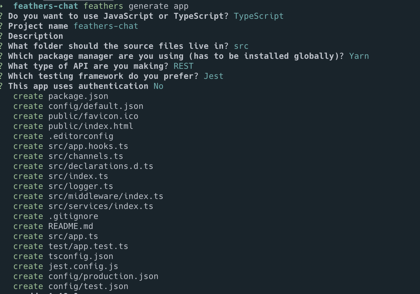 npm run dev failed when generating a new ts app · Issue #1653 · feathersjs/feathers · GitHub