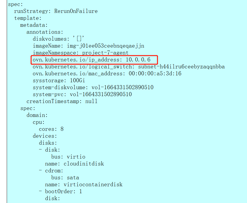 How to retain ip of vm when it stop or restart? · Issue #8550 · kubevirt/kubevirt · GitHub