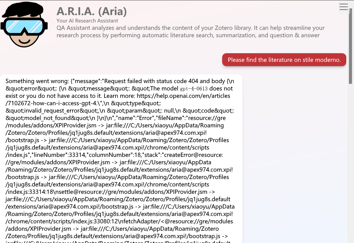 Error Message · Issue 55 · Lifan0127ai Research Assistant · Github 