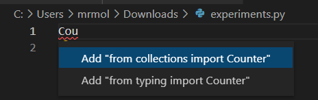 Auto-import of deprecated `typing.Counter` · Issue #1928 · microsoft ...
