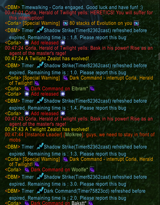 Blackrock Caverns Corla timers · Issue #141 · DeadlyBossMods/DBM-Dungeons · GitHub