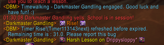 Scholomance TW Darkmaster Gandling timer · Issue #146 · DeadlyBossMods/DBM-Dungeons · GitHub