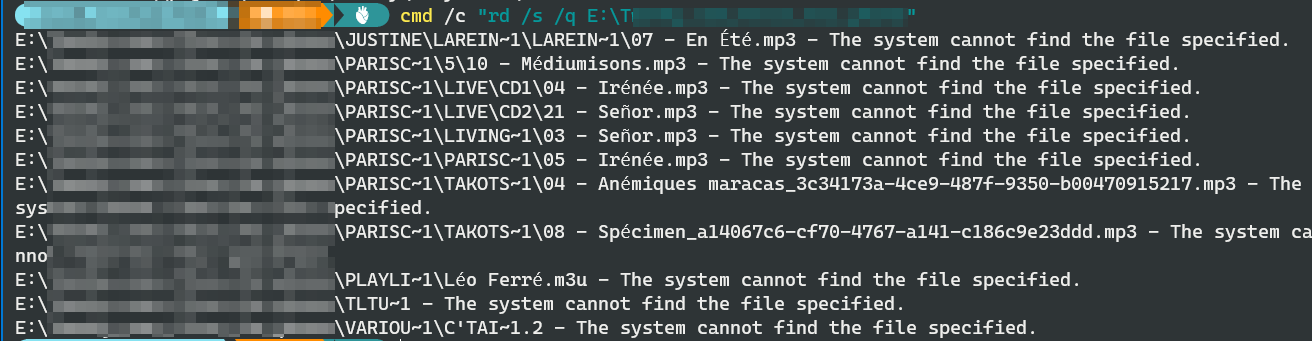 Remove-Item fails on FAT32 drive when encountering some Unicode characters · Issue #16804 ...