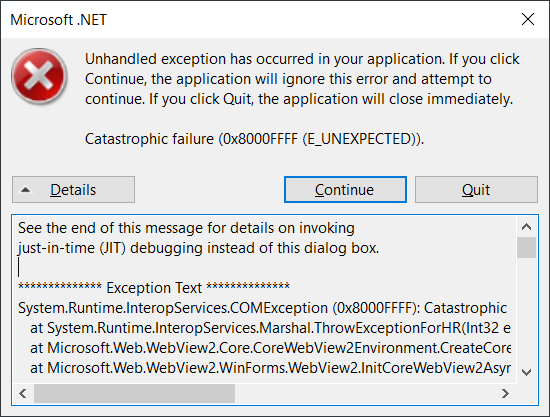 Microsoft .NET exception in FileExplorerPreview 0.66 · Issue #23389 ...