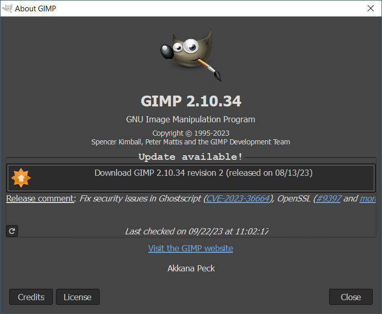 `winget upgrade GIMP.GIMP` doesn't apply latest security update · Issue ...