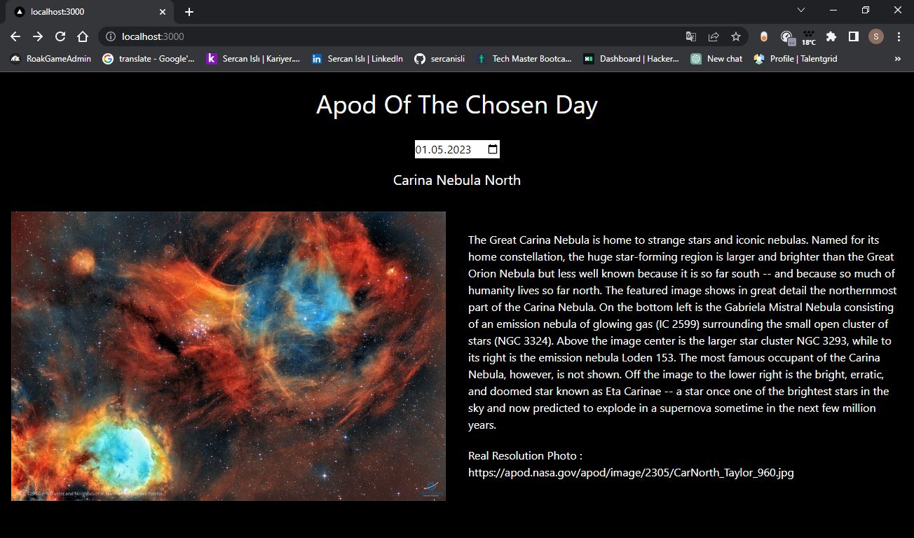 GitHub - sercanisli/NasaApod