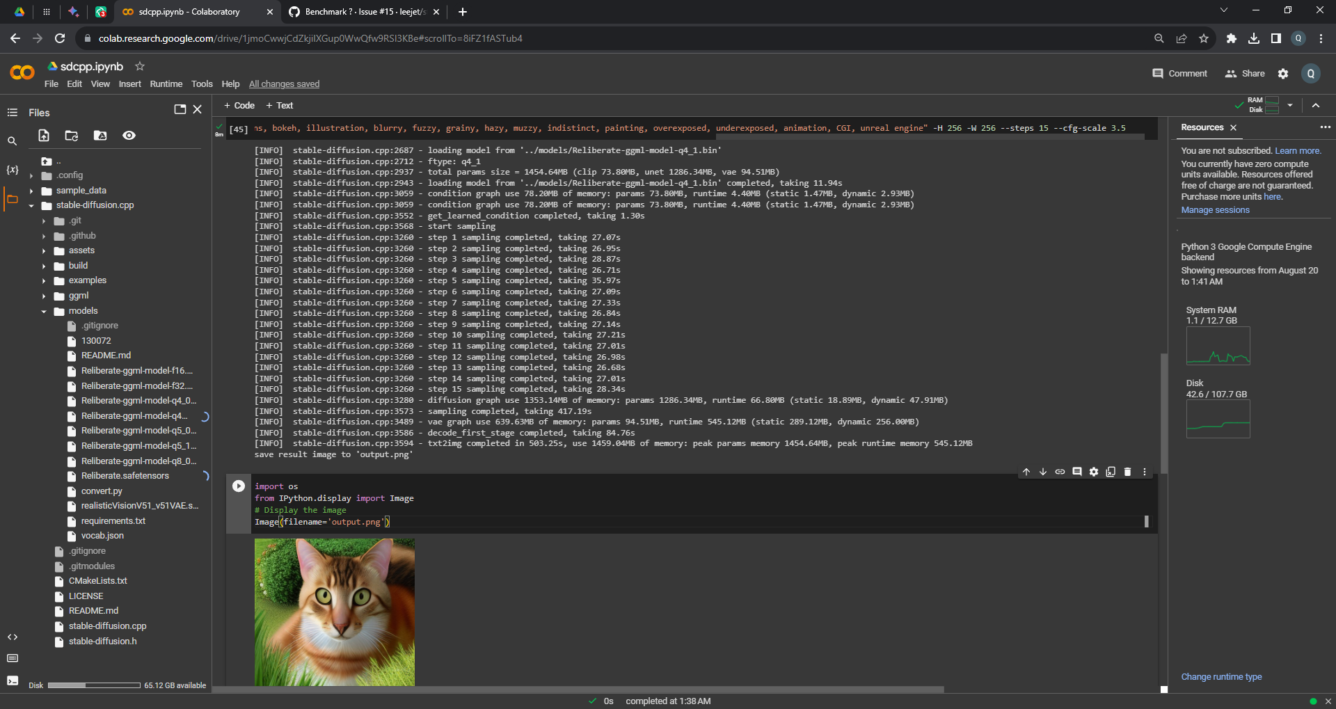 Benchmark ? · Issue #15 · leejet/stable-diffusion.cpp · GitHub
