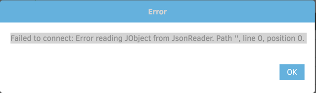 Synology DS218+ Dropbox Failed to connect: Error reading JObject from JsonReader. Path '', line ...