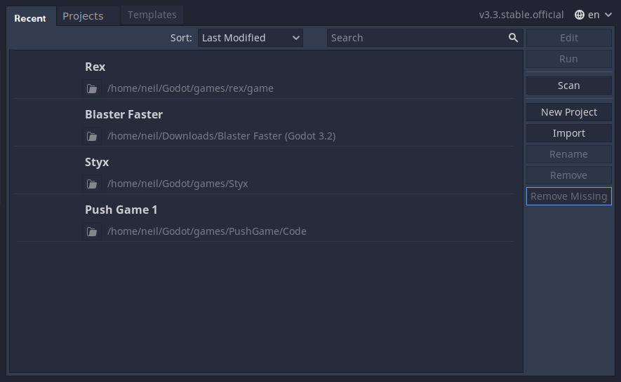 Automatic 'Recent' projects tab in Project Manager · Issue #2952 ...