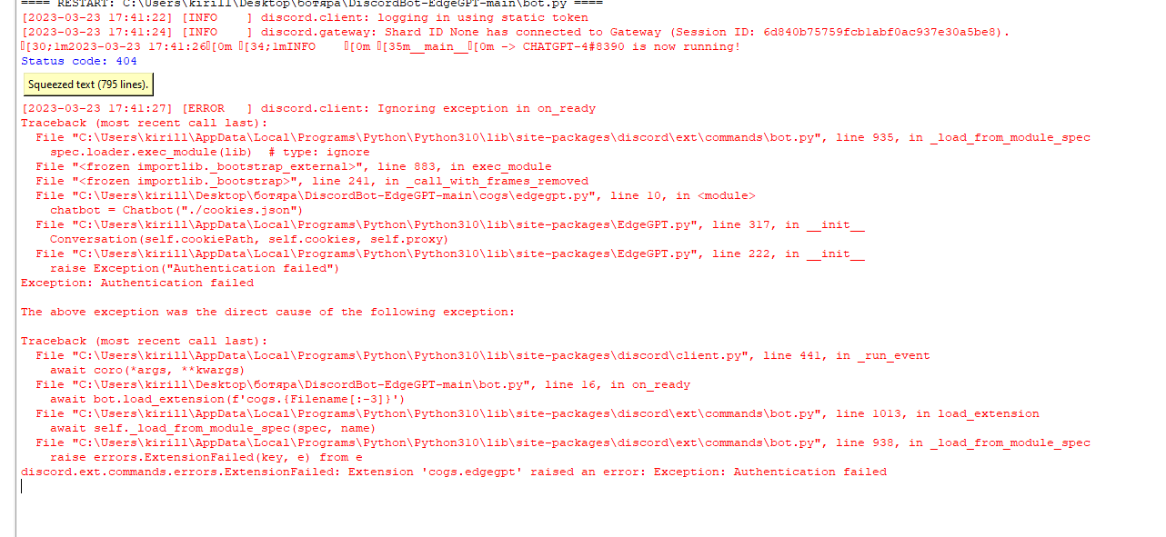 Big problem · Issue #23 · FuseFairy/DiscordBot-EdgeGPT · GitHub