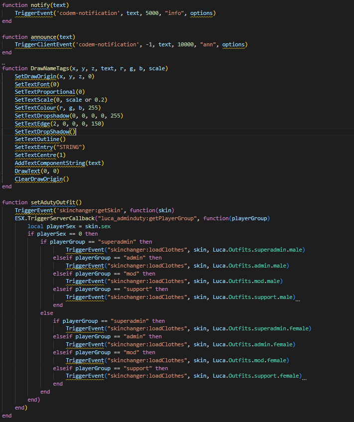 GitHub - LucaFiveM/luca_aduty: FiveM AdminDuty / Aduty / AdminScript with NameTags, Godmode and ...