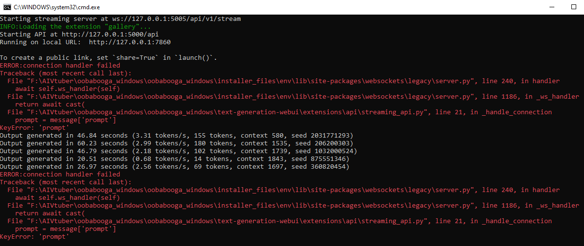 Error When Trying To Connecting Through Api Using Api Example Chat Stream · Issue 2304