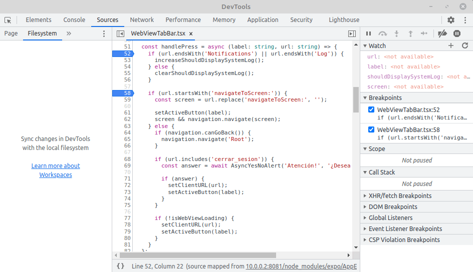 Strange hermes debug jumps and var state #23820 · Issue #1087 ...