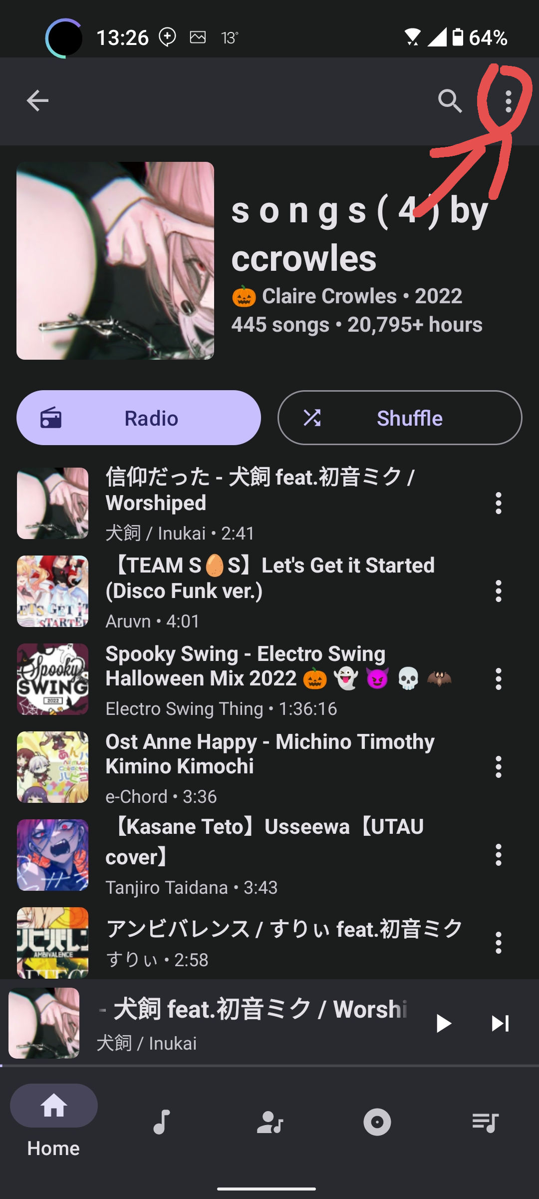 "Add to library" option directly in opened playlist menu · Issue #437 · z-huang/InnerTune · GitHub