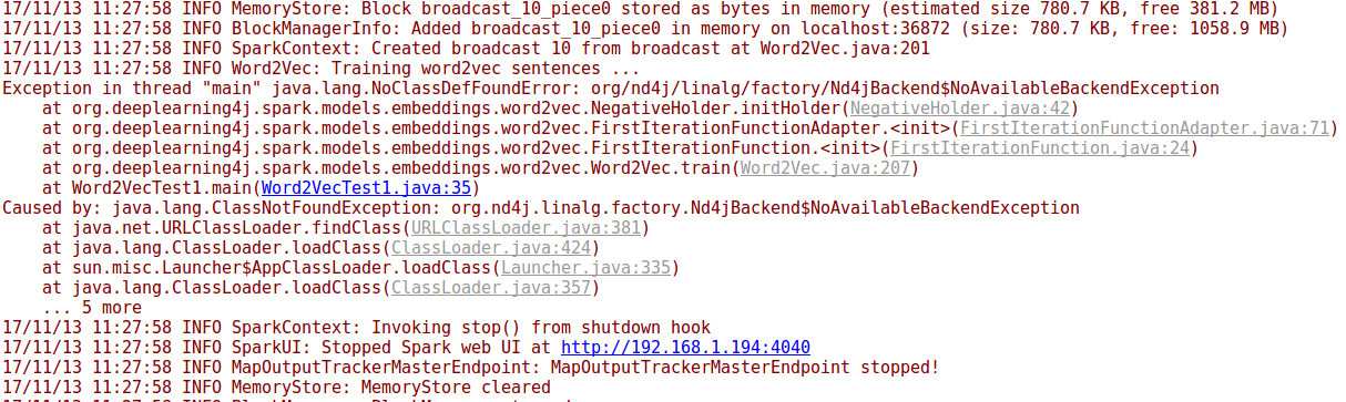 ClassNotFoundException: org.nd4j.linalg.factory.Nd4jBackend$NoAvailableBackendException · Issue ...