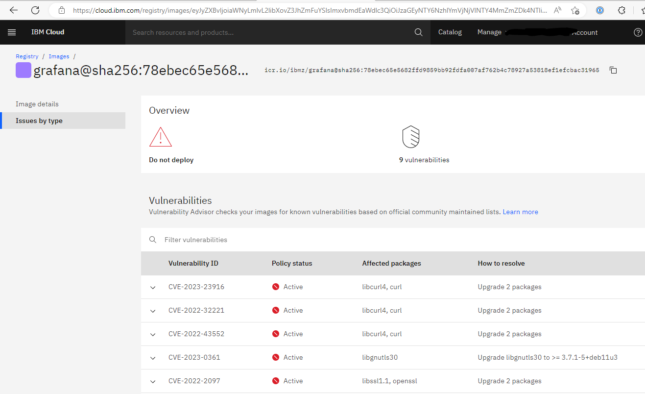 Question regarding Vulnerability Report of images in IBM Z and LinuxONE ... Question regarding Vulnerability Report of images in IBM Z and LinuxONE ...