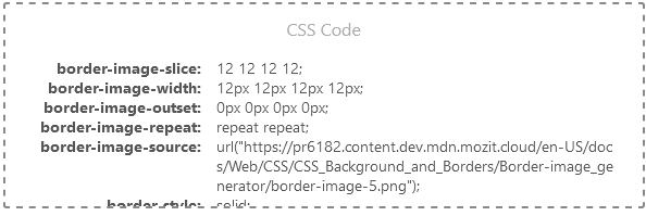 [Border-image generator] `border-style: solid` missing from CSS output ...