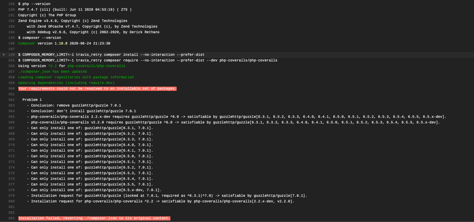 Add Guzzle 7 support · Issue #287 · php-coveralls/php-coveralls · GitHub