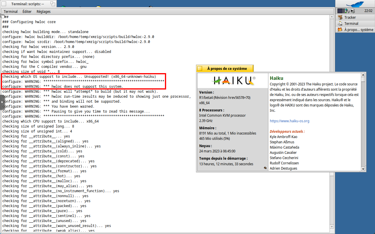 Haiku OS R1 / Can't compile / hwloc issue · Issue #3231 · xmrig/xmrig · GitHub