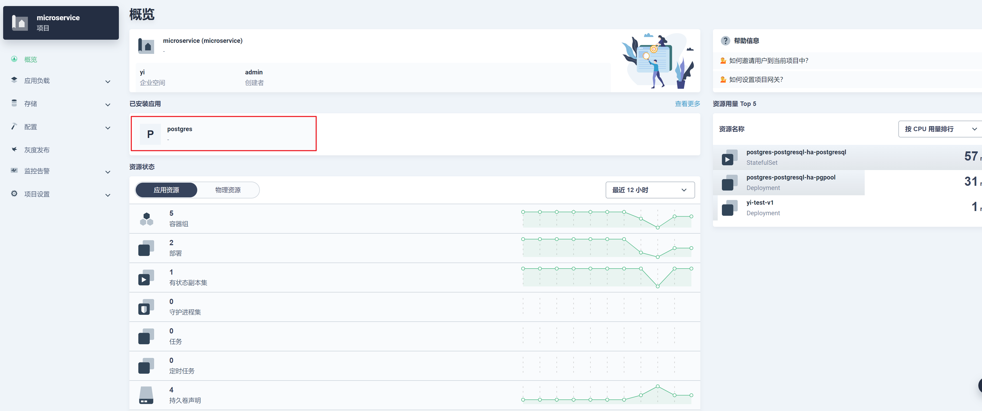 The Project Home Page Displays The Custom Application · Issue 5617 · Kubespherekubesphere · Github