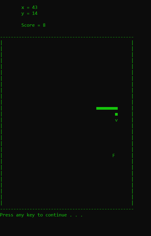 GitHub - Fredo-Ronan/Snake-Game-Console-without-graphics.h: Snake Game Console build in C ...
