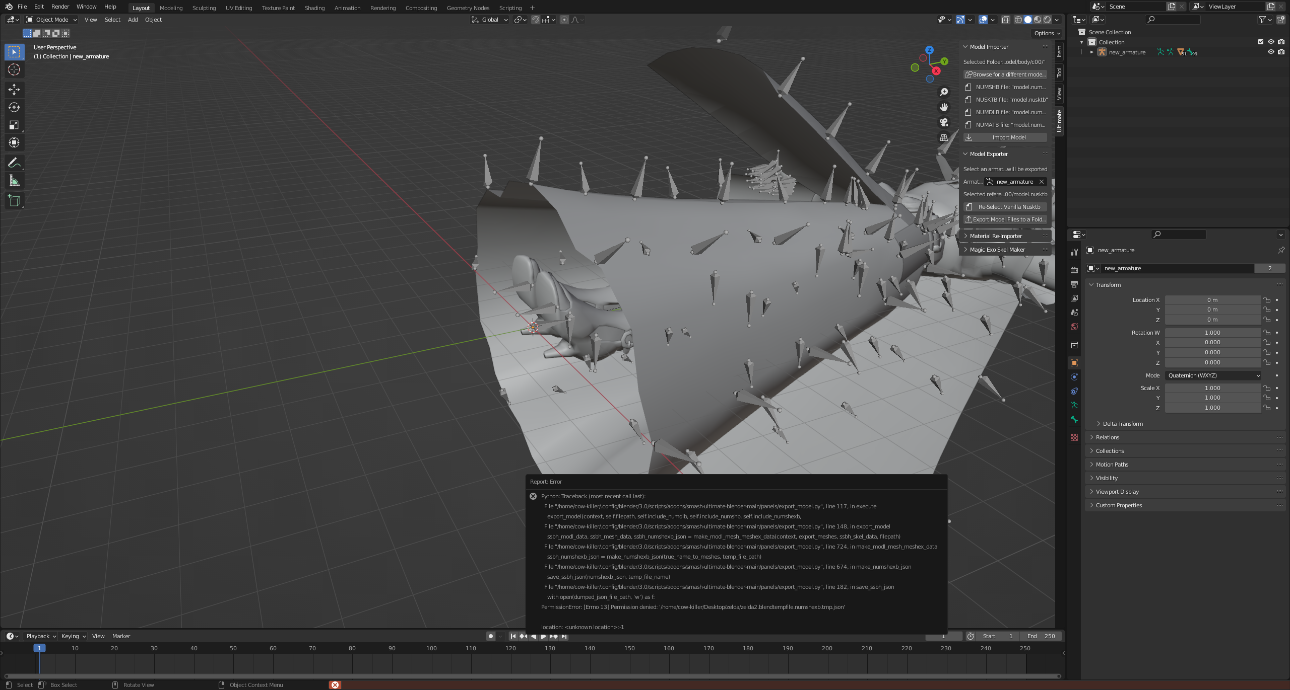Can't Export Model: Permission Denied (Linux) · Issue #63 · ssbucarlos ...