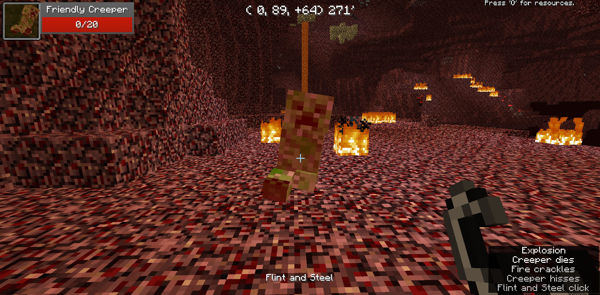 Minecraft Friendly Creeper