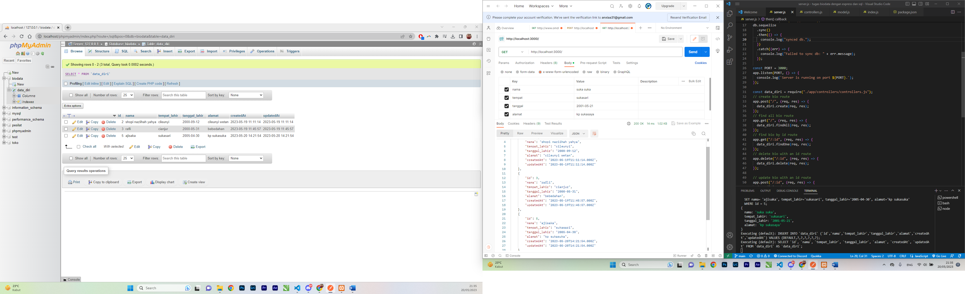 GitHub - RaflyAyudiansyah/database-biodata: ini adalah repo untuk media pengumpulan tugas nodeJS ...