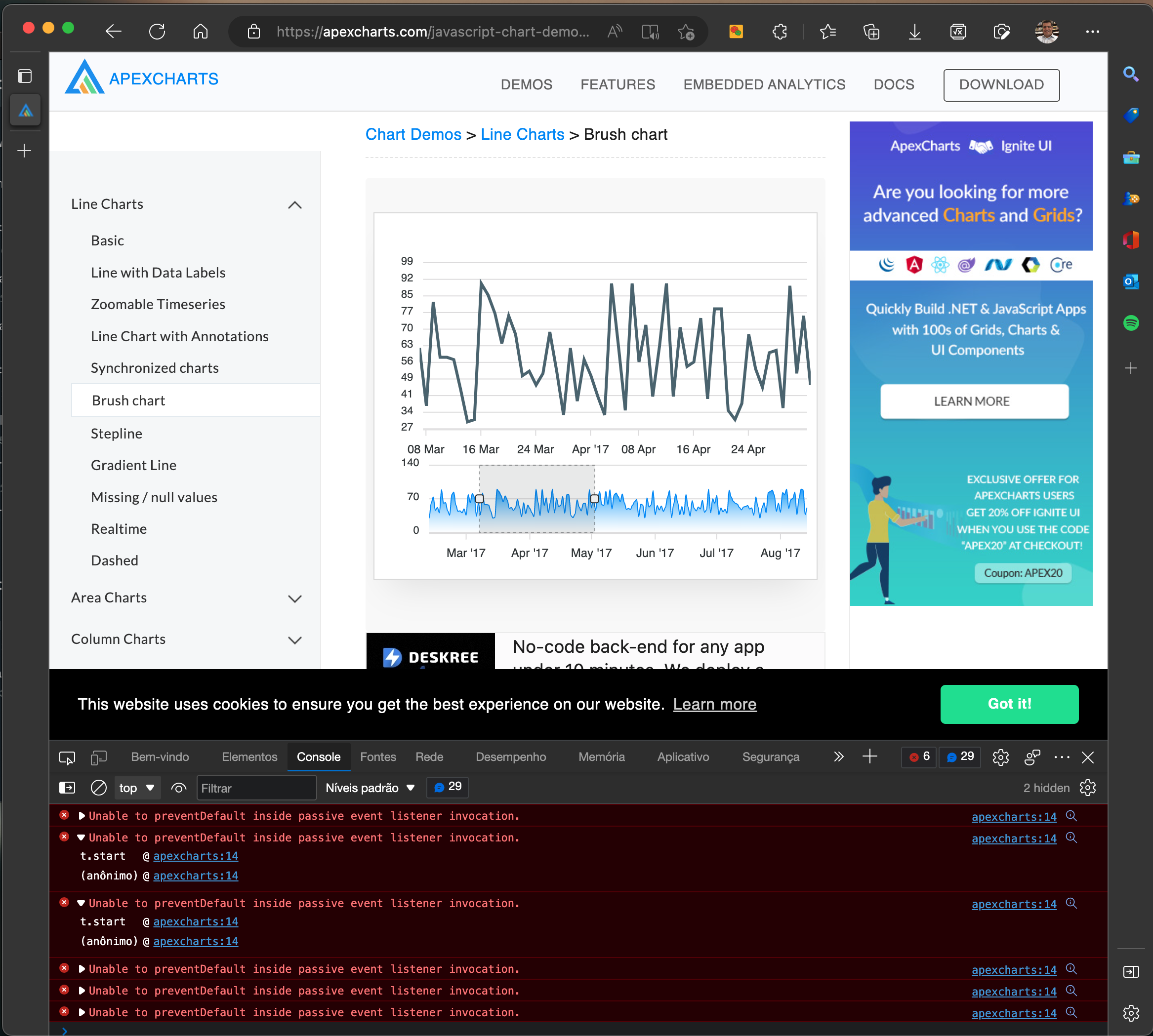 Brush Chart - preventDefault React · Issue #2132 · apexcharts/apexcharts.js · GitHub