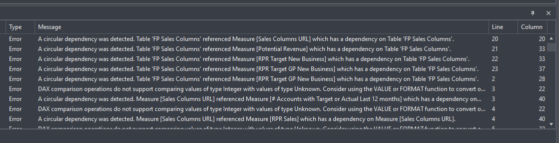 [Issue] False Circular dependancies detected · Issue #920 · TabularEditor/TabularEditor3 · GitHub