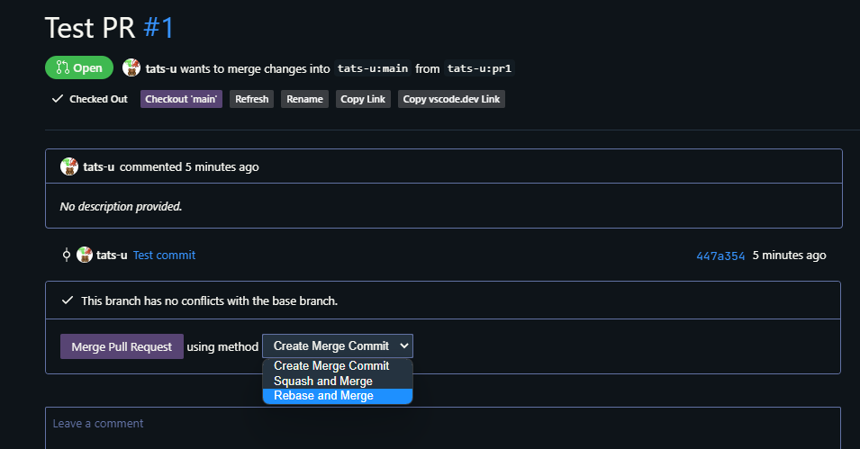 Don't require commit message for "Rebase and Merge" · Issue #5221 · microsoft/vscode-pull ...