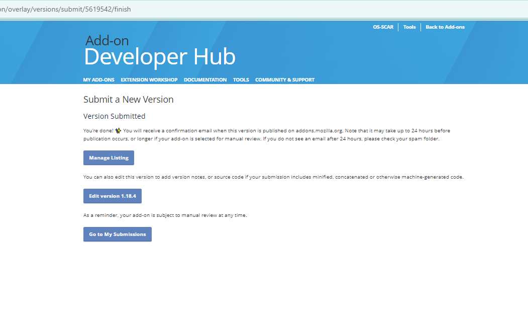 Firefox addon is not updated · Issue #154 · os-scar/overlay · GitHub