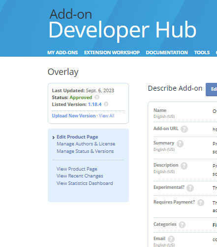 Firefox addon is not updated · Issue #154 · os-scar/overlay · GitHub