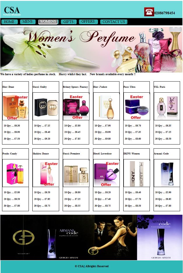 GitHub - M-amin91/CSA-Perfume-Website: The initial website I created in 2016, marking my ...