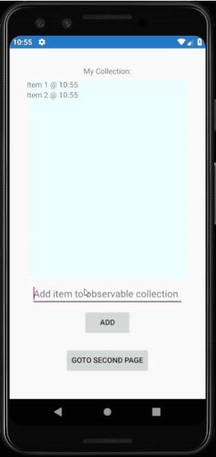 CollectionView adds only works when page is in focus on iOS · Issue #8948 · xamarin/Xamarin ...