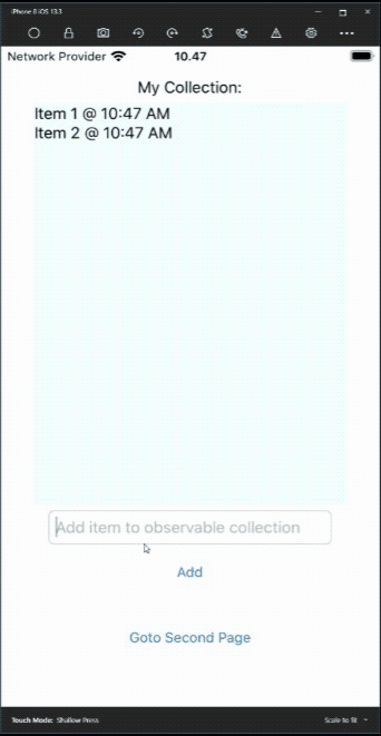 CollectionView adds only works when page is in focus on iOS · Issue #8948 · xamarin/Xamarin ...