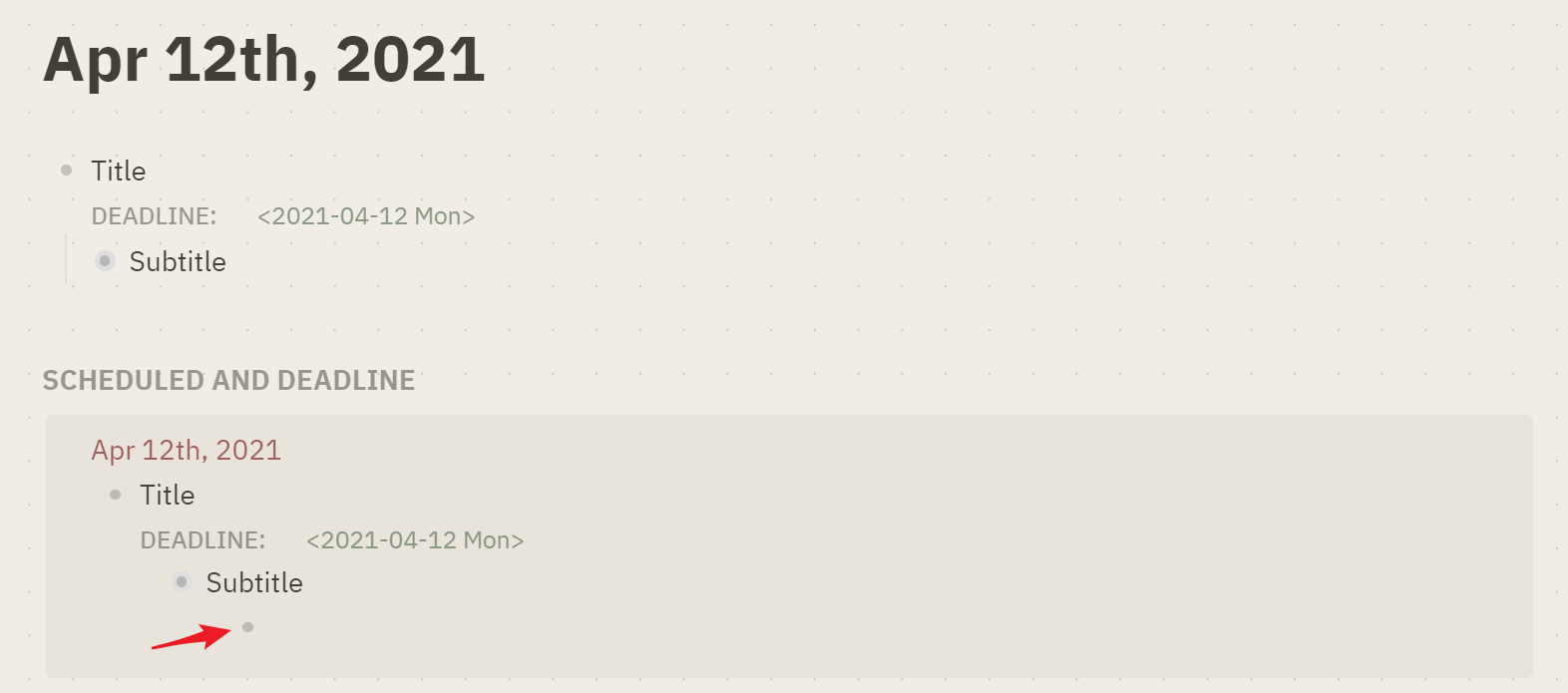 Quote inside a folding block doesn't show in the deadline area · Issue #1649 · logseq/logseq ...