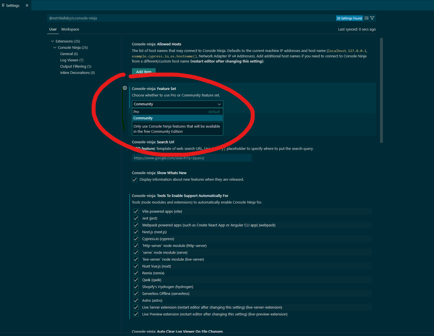 Console Ninja remains inactive and doesn't detect the live server · Issue #183 · wallabyjs ...