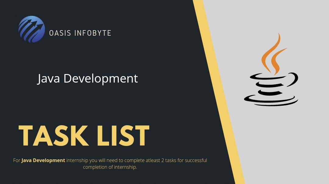 GitHub - SoumyadipPal26/OIBSIP: Oasis Infobyte Internship (Java Development)