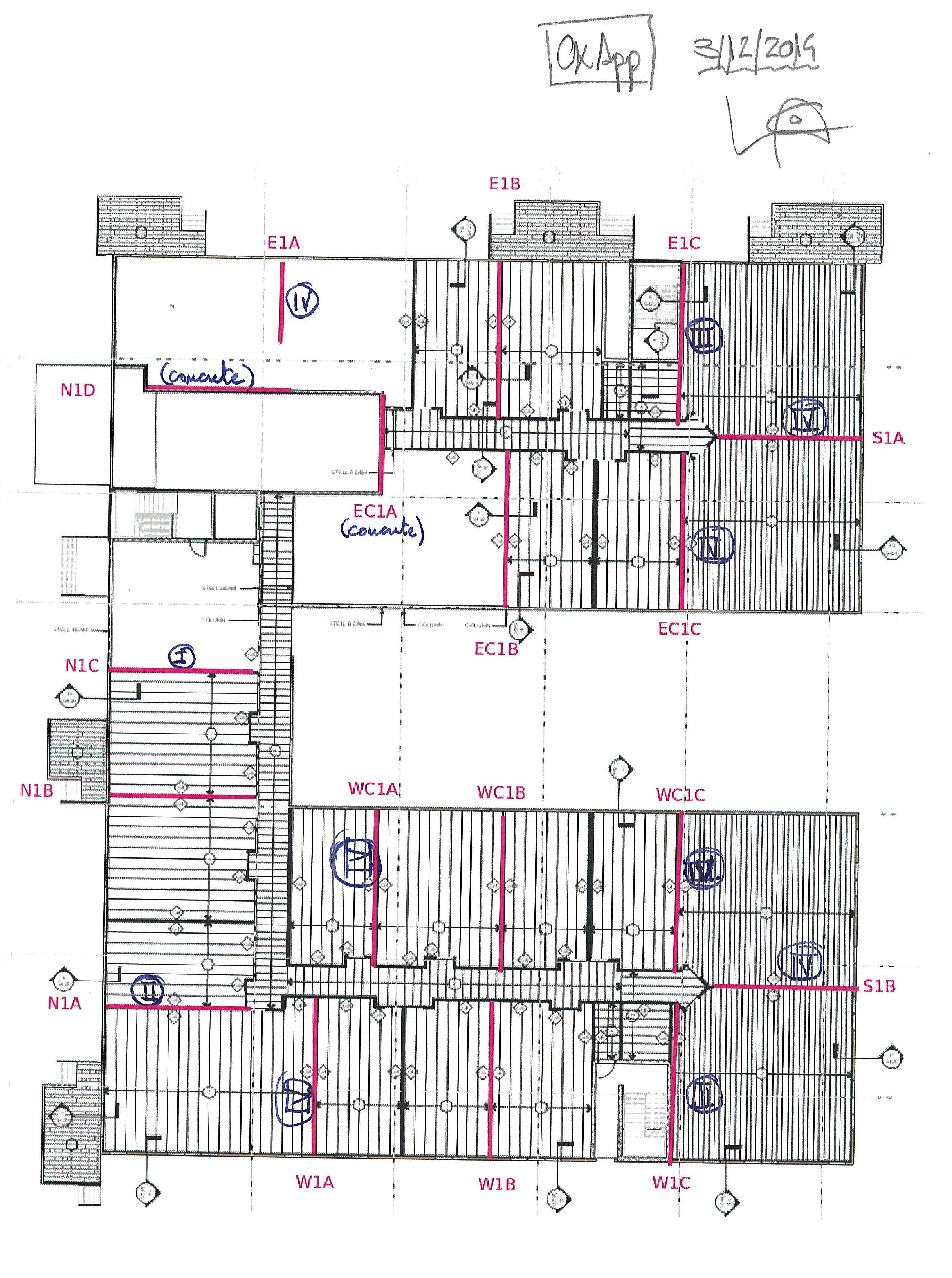 Please provide exact locations for all holddowns attaching to the ...