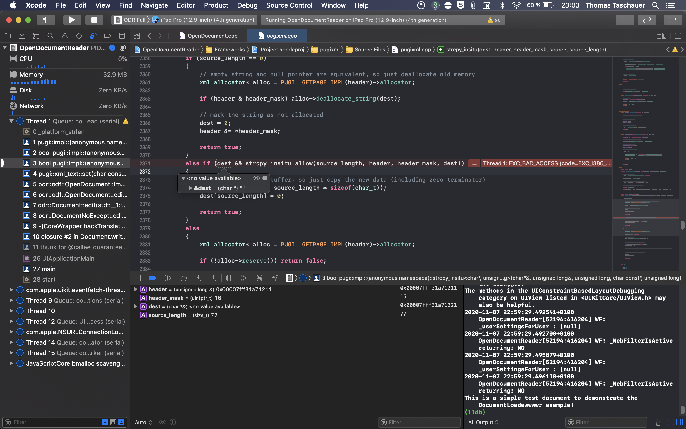 crashes on edit · Issue #215 · opendocument-app/OpenDocument.core · GitHub
