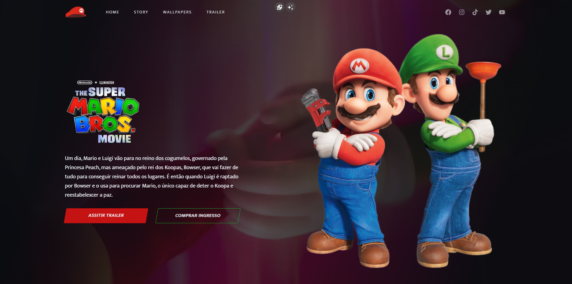 GitHub - lLucasSantana/Site-Super-Mario-Bros: Site desenvolvido no desafio do @leovargasdev