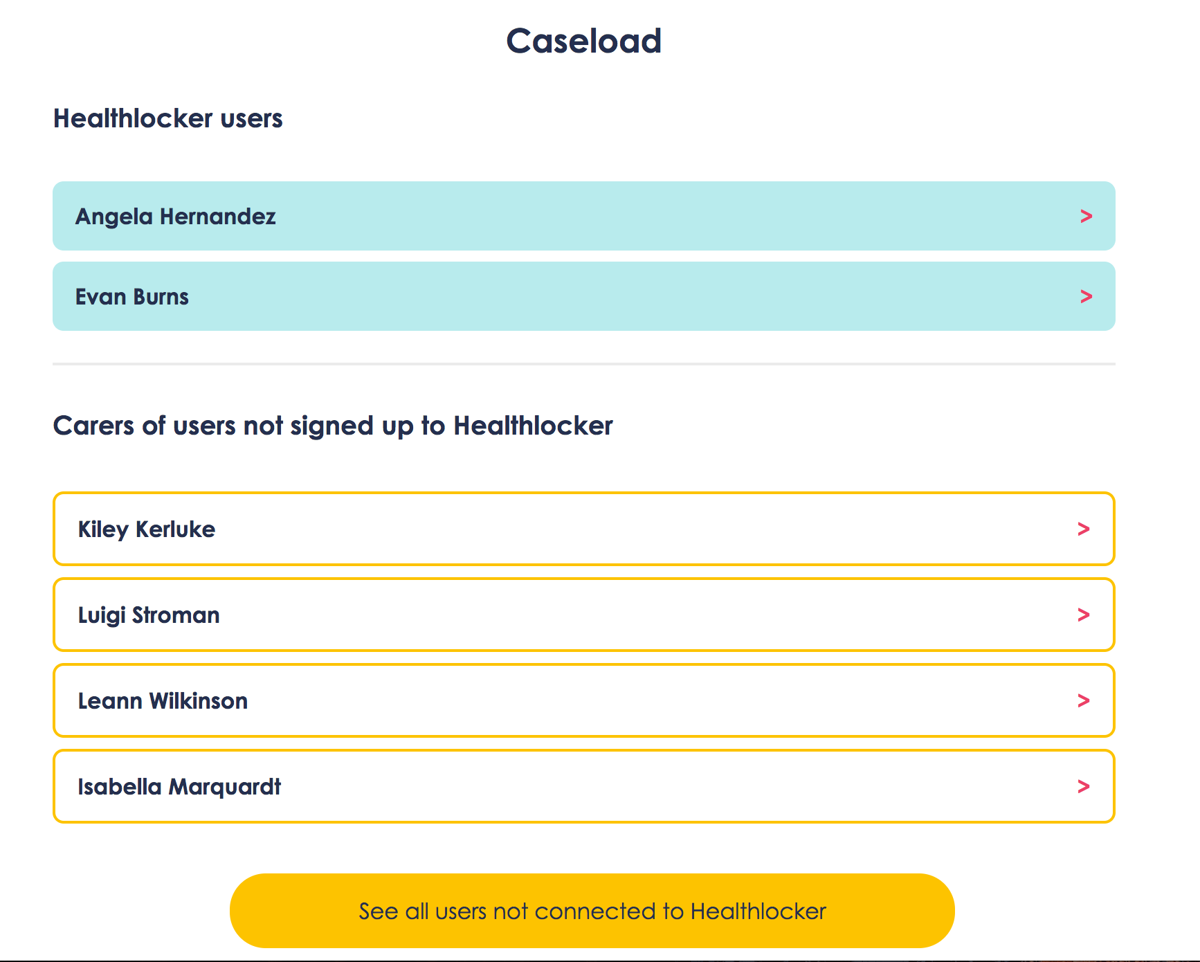 Update caseload to get carers for non-hl service users · Issue #1012 · healthlocker/healthlocker ...
