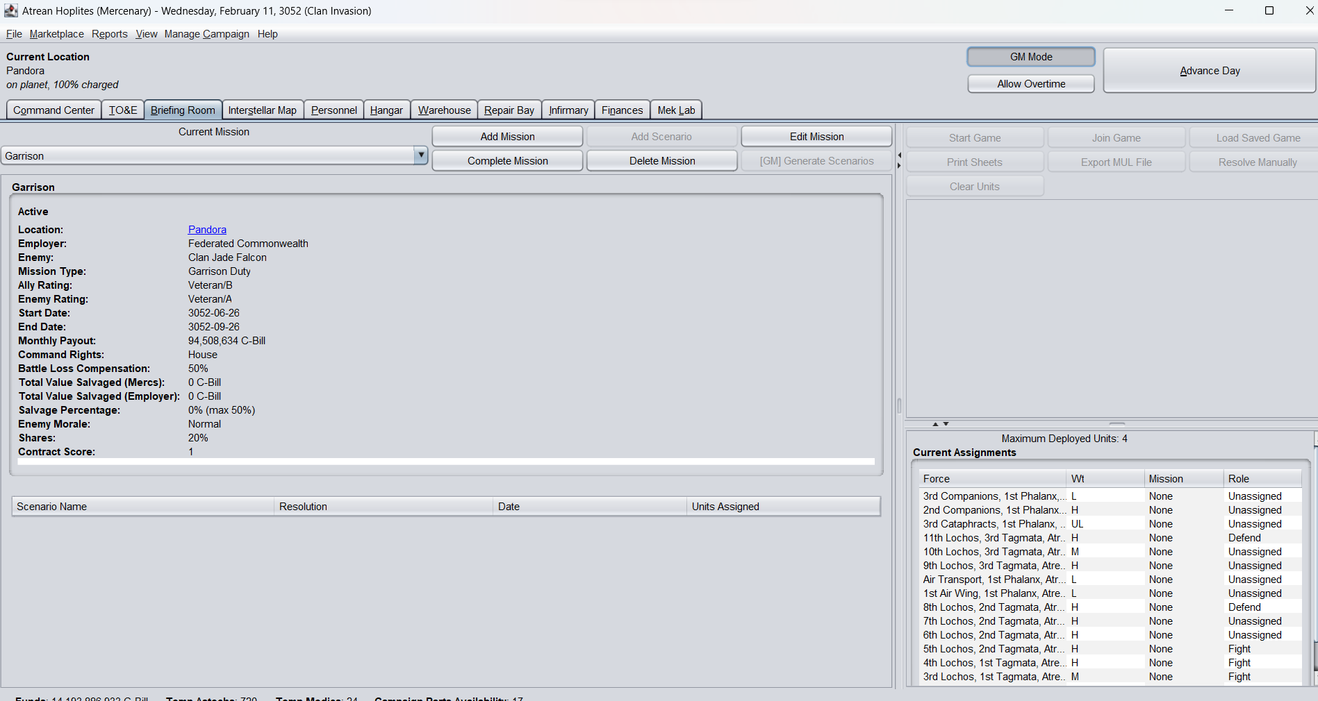 Contracts wont generate scenarios/missions · Issue #3630 · MegaMek/mekhq · GitHub