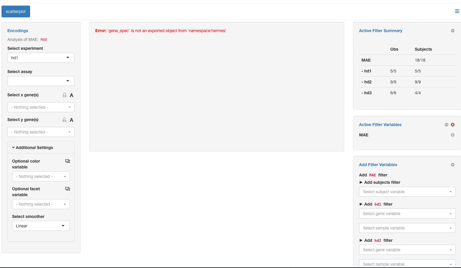 [PR on code.roche.com]Filtering MAE crashes teal app when trying to filter genes while there are ...