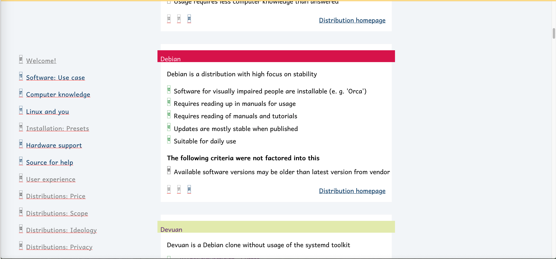 Results Page is Migraine Trigger · Issue #259 · distrochooser/distrochooser · GitHub