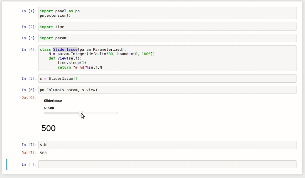 Inconsistencies in param.Integer with slow callbacks · Issue #1490 · holoviz/panel · GitHub