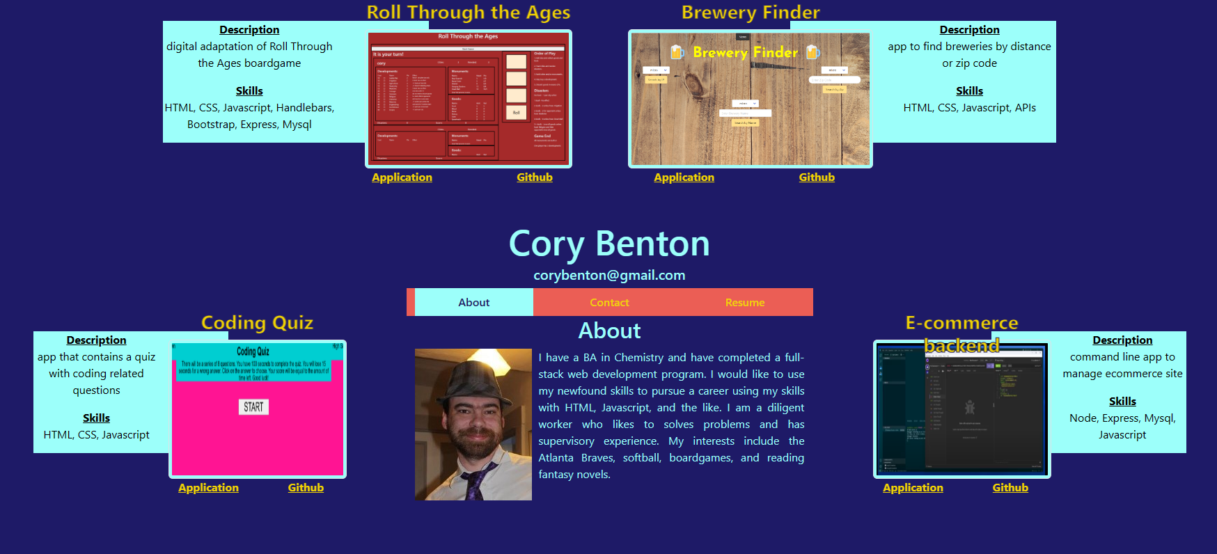 GitHub - corybenton/react_portfolio: My portfolio website using React
