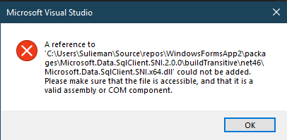 Including Microsoft.Data.SqlClient.SNI dll files in MS Installer project · Issue #694 · dotnet ...